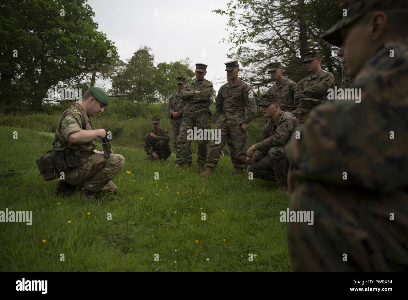 A British soldier explains the characteristics of an SA80 Assault Rifle ...