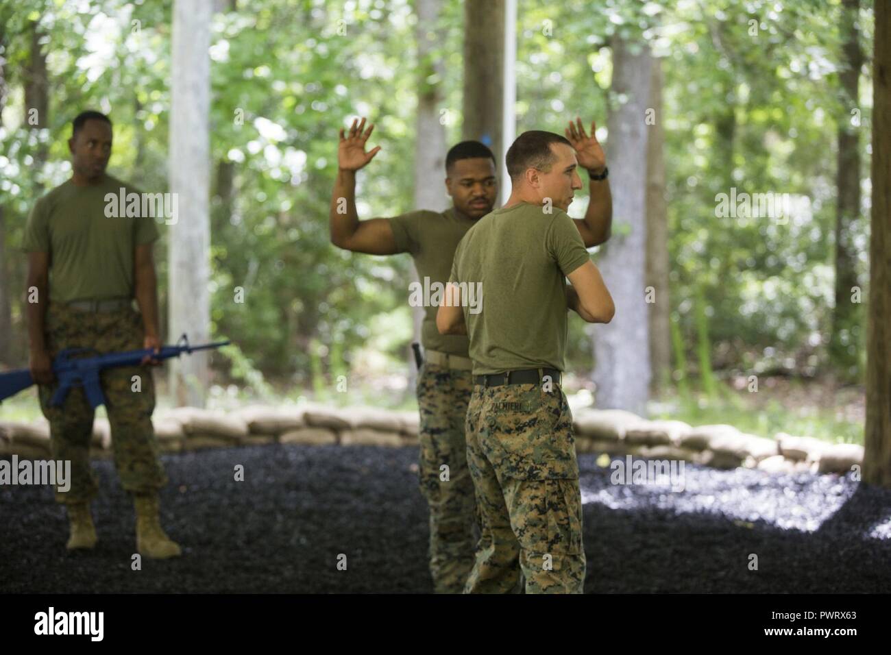Sgt. Jesse Palmieri demonstrates a Marine Corps Martial Arts Program ...