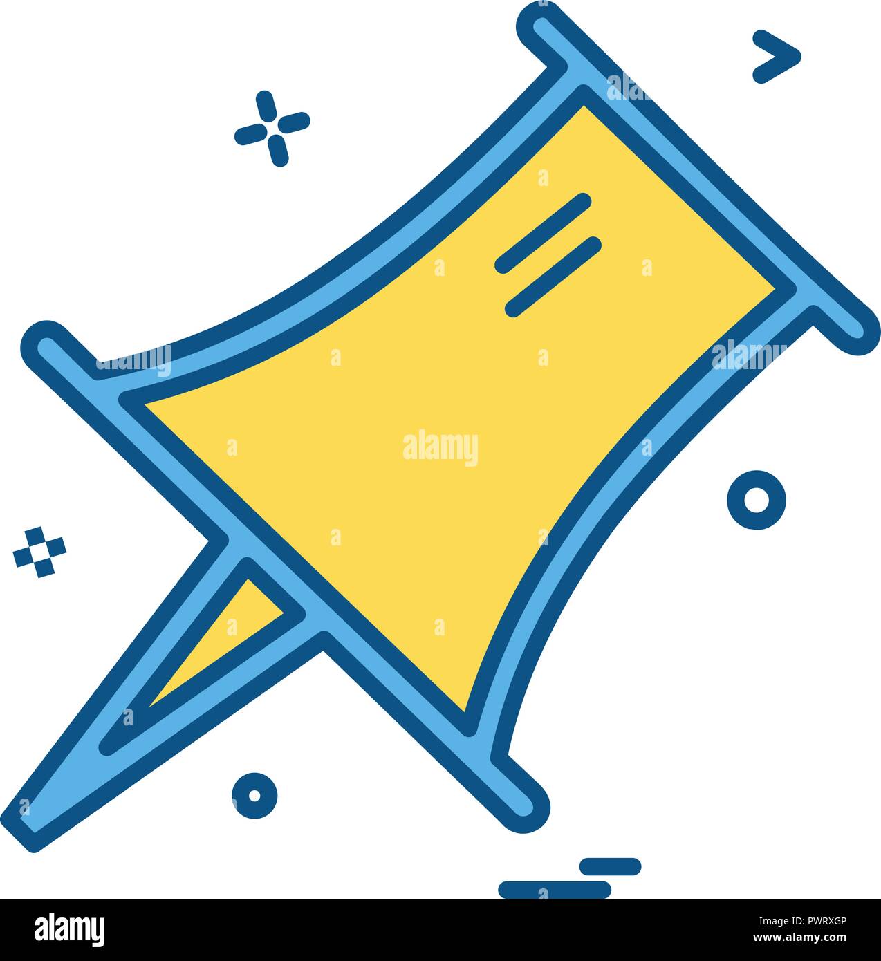 Pin icon design vector Stock Vector Image & Art - Alamy