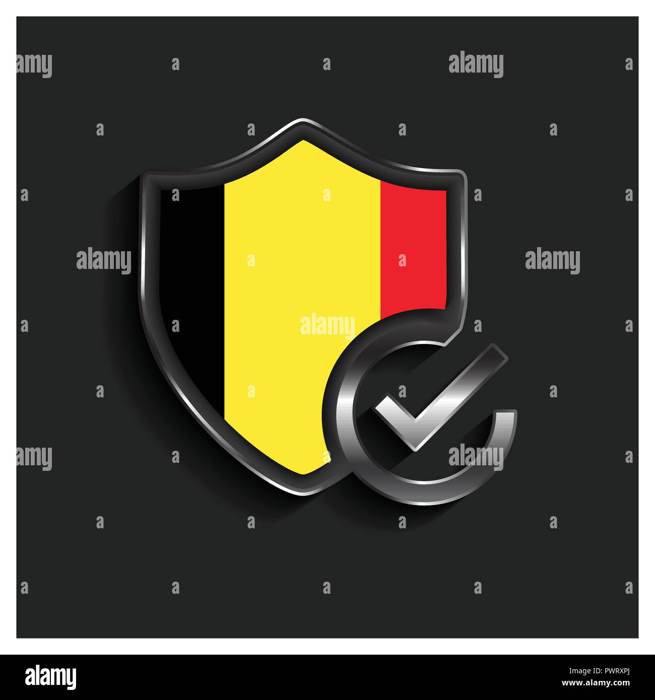Belgium flag design vector Stock Vector Image & Art - Alamy