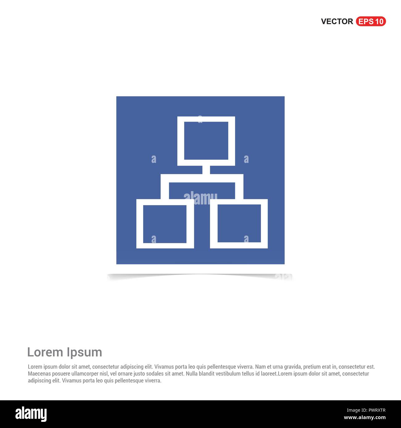 Computer network icon - Blue photo Frame Stock Vector Image & Art - Alamy