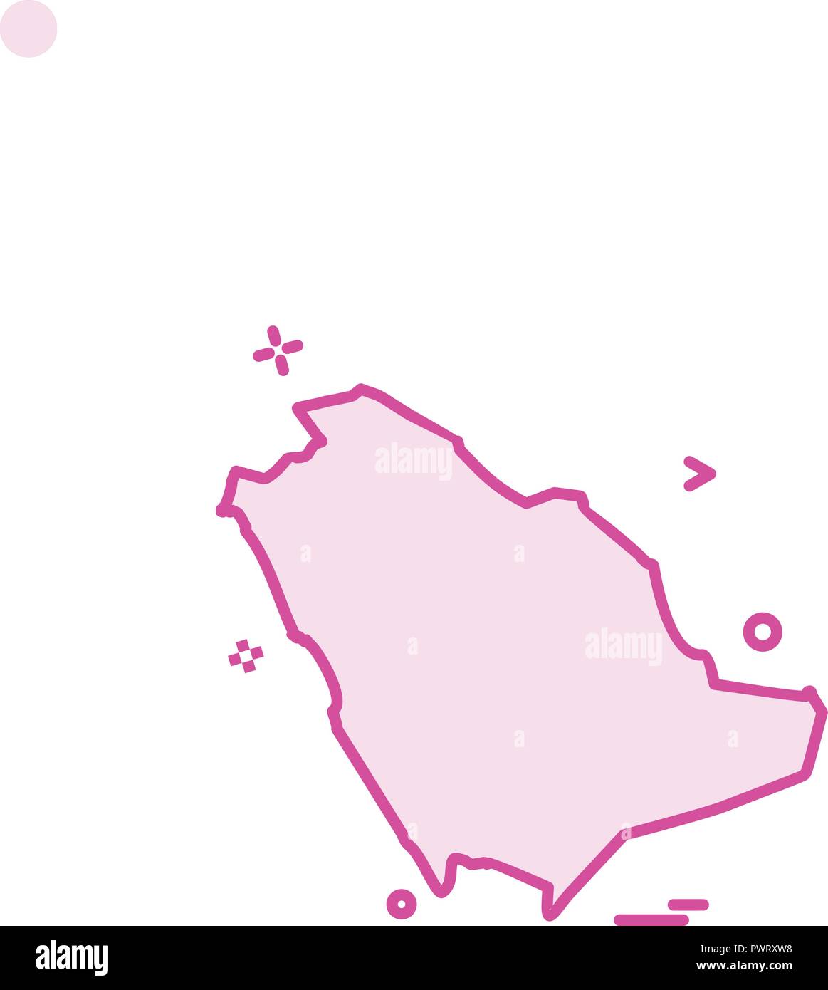 Saudia arabia map hi-res stock photography and images - Alamy