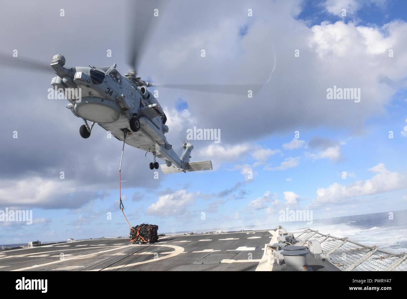 PACIFIC OCEAN (June 21, 2017) An MH-60R Sea Hawk helicopter assigned to ...