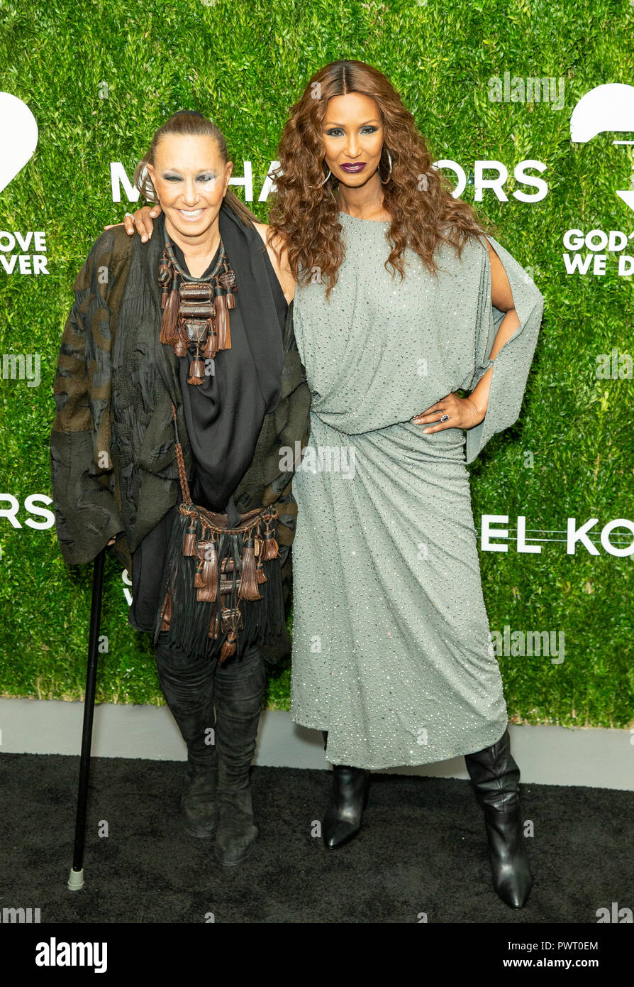 New York, NY - October 16, 2018: Donna Karan, Iman attend God's Love We ...