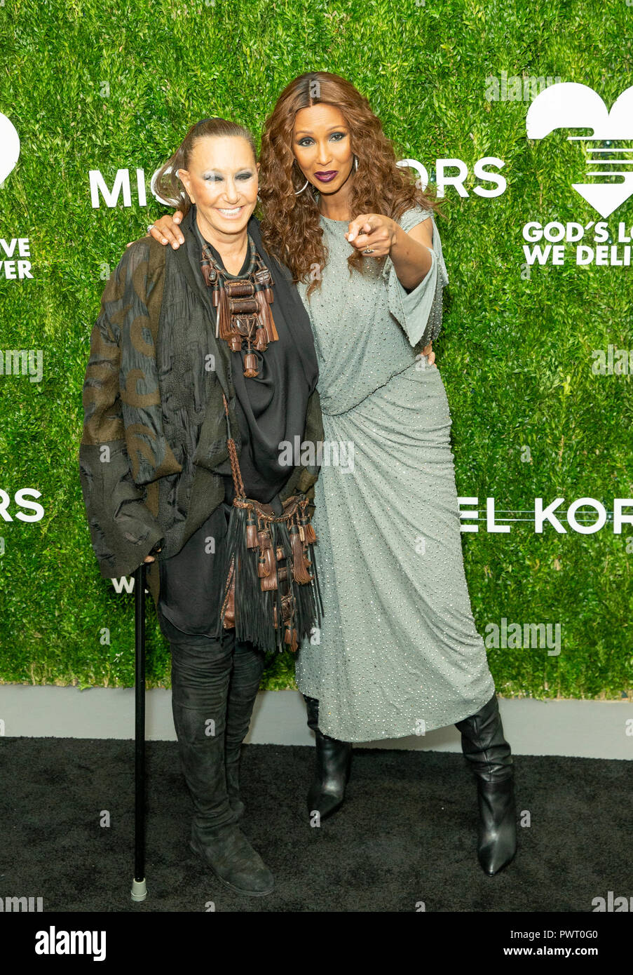 New York, NY - October 16, 2018: Donna Karan, Iman attend God's Love We ...