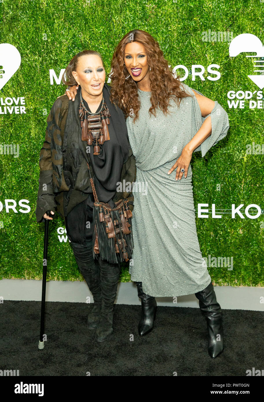 New York, NY - October 16, 2018: Donna Karan, Iman attend God's Love We ...