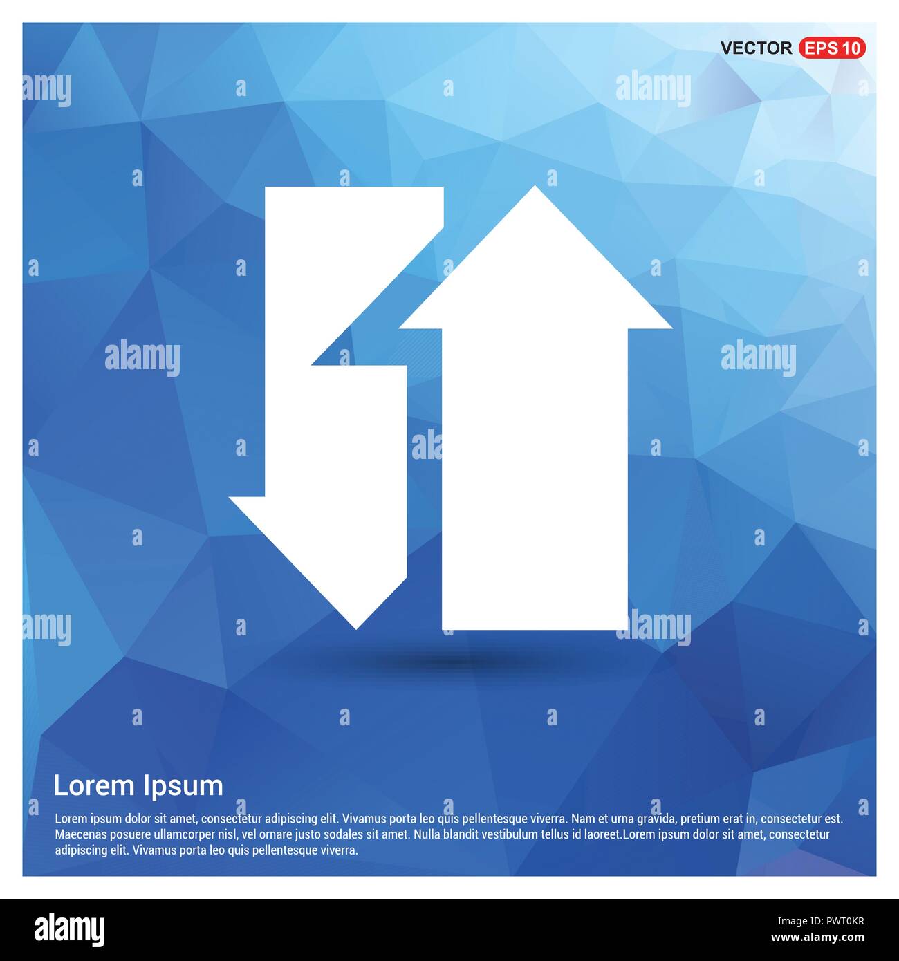 2 Side Arrow Icon Stock Vector Image & Art - Alamy