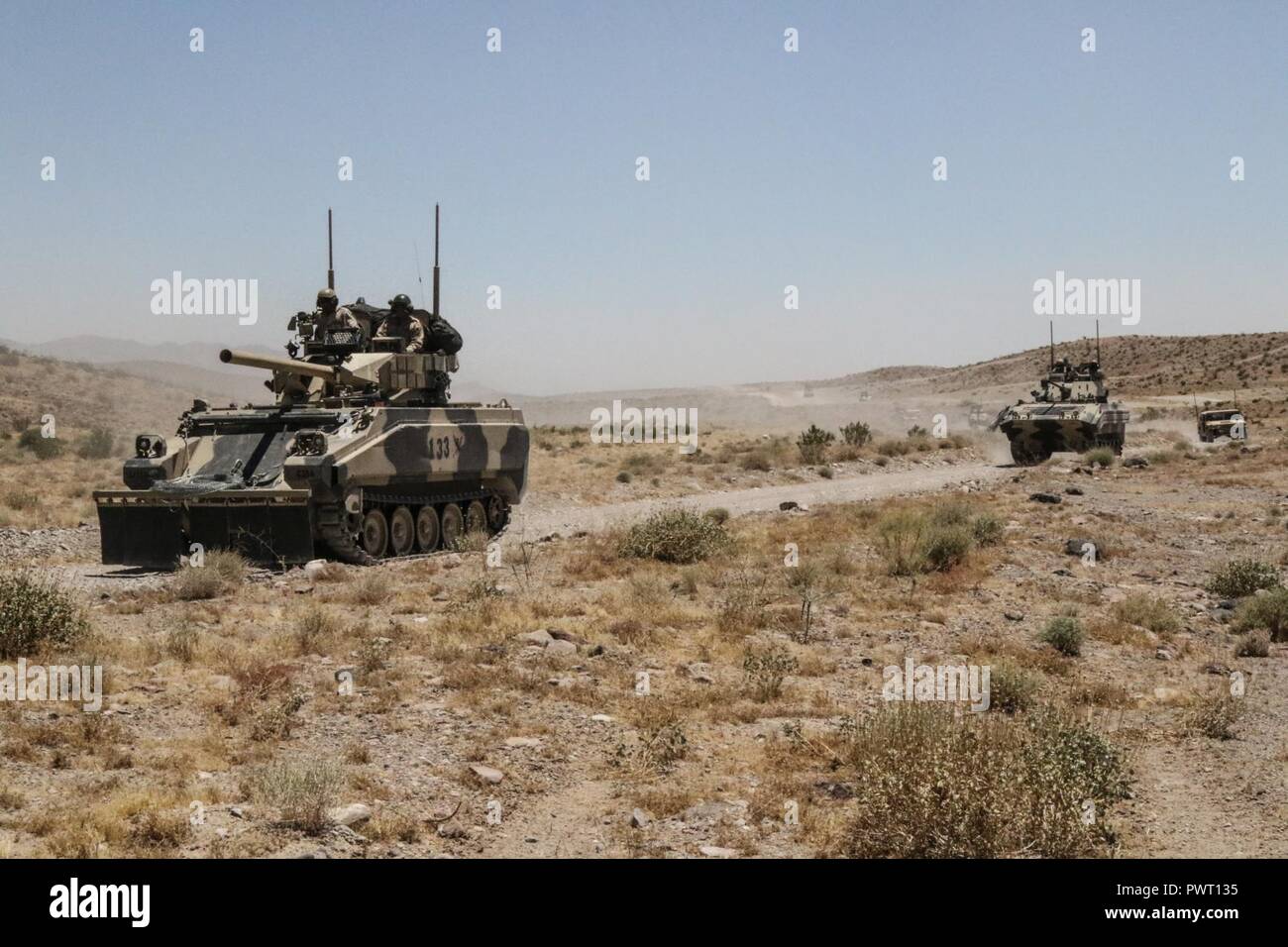 FORT IRWIN, Calif. – A Main Battle Tank from Coldsteel Troop, 1st ...