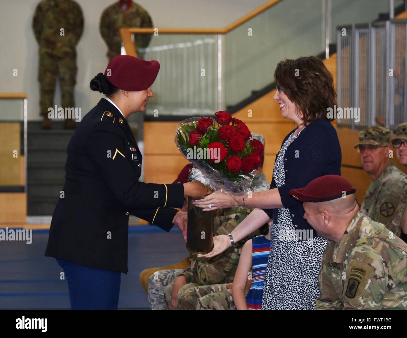 Ms. Jennifer Pasquale, the spouse of the outgoing 4th Battalion, 319th ...