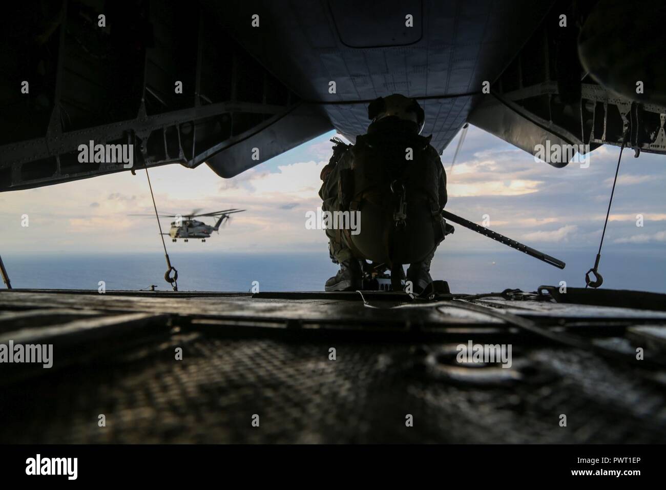 U.S. Marine Corps Sgt. Cole Bennick, helicopter crew chief, Heavy ...