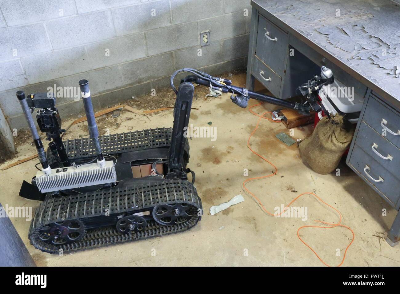 A TALON Robot, assigned to the U.S. Army 705th EOD Company, 63rd EOD ...