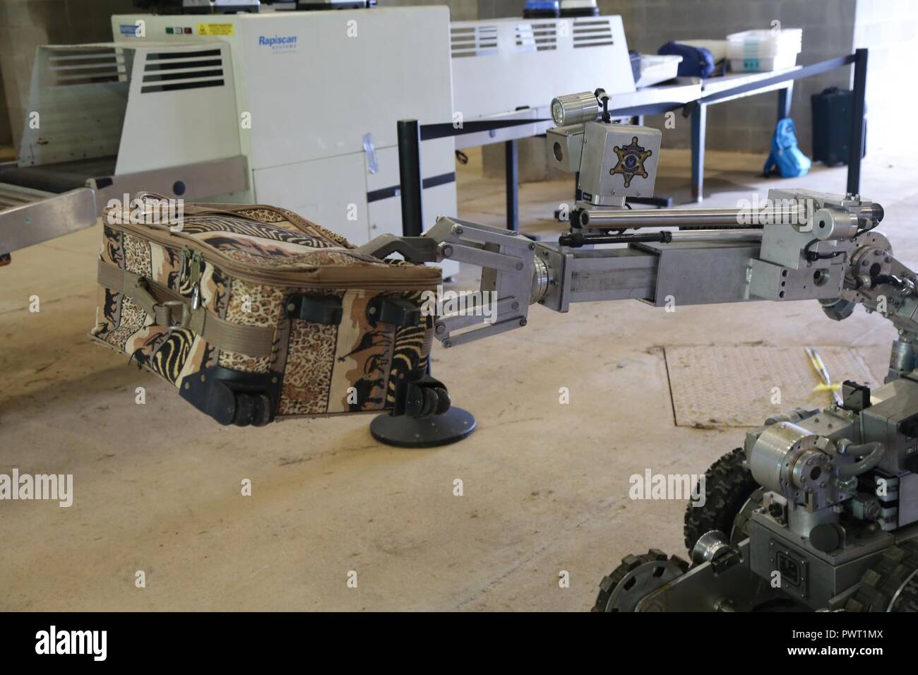 An ANDROS F6A Robot, assigned to the St. Bernard Sheriff Department ...
