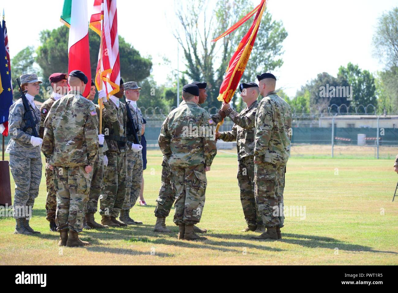 Left U.S. Army Sgt. Maj. James D. Harris outgoing Battalion Sergeant ...