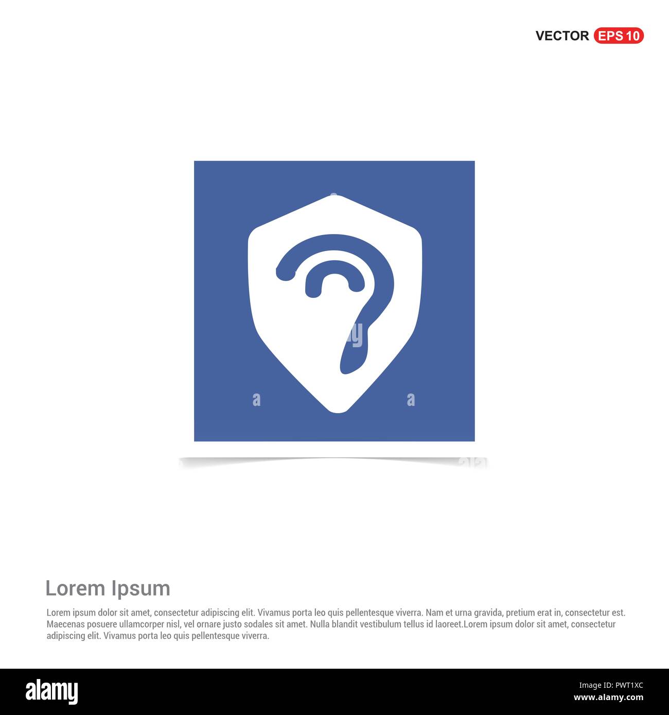 Blue hearing symbol Stock Vector Images - Alamy