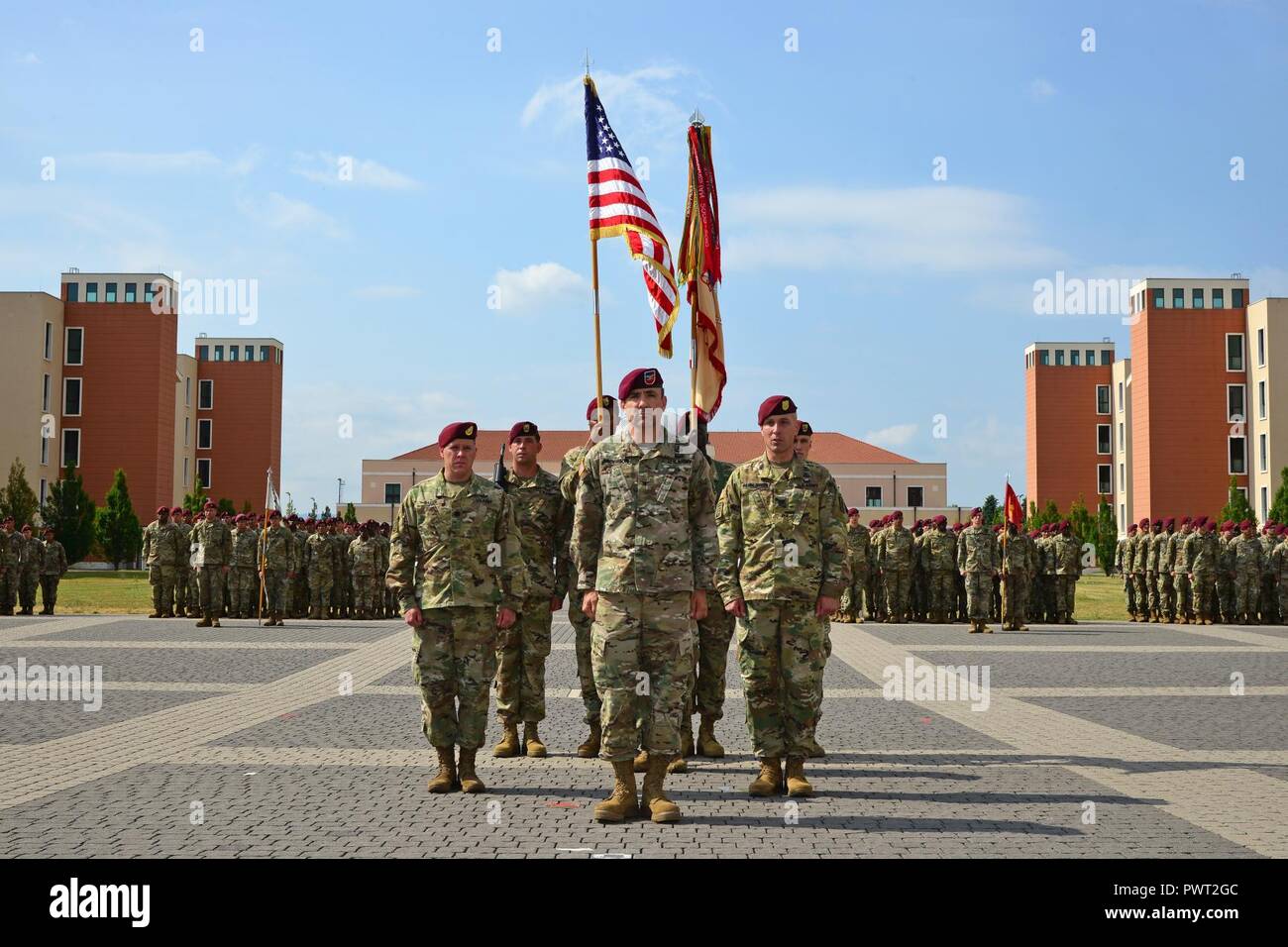 Lt. Col. Christopher W. Baker(left), incoming commander of 173rd ...