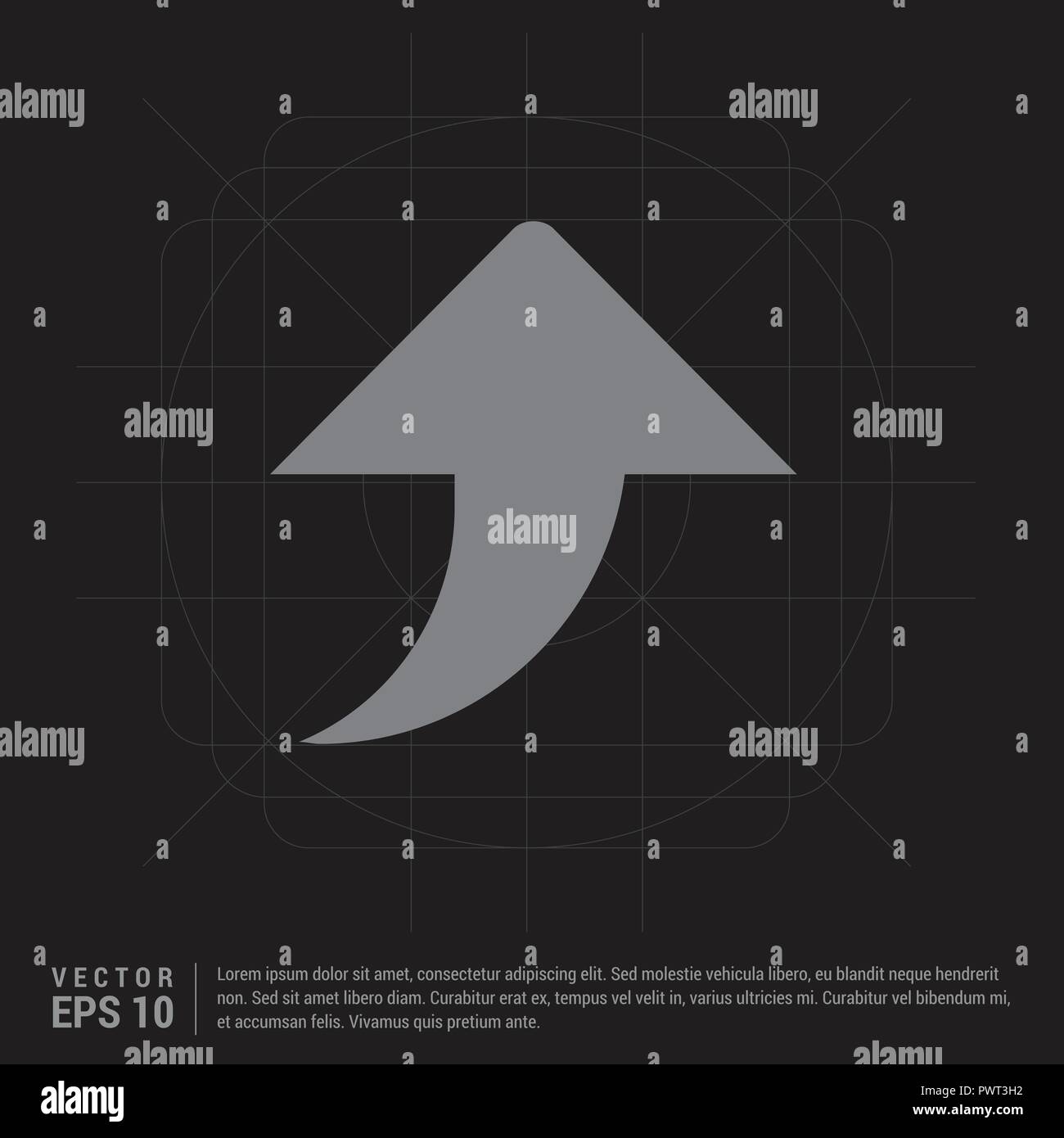 Upper Arrow Icon Stock Vector Image & Art - Alamy