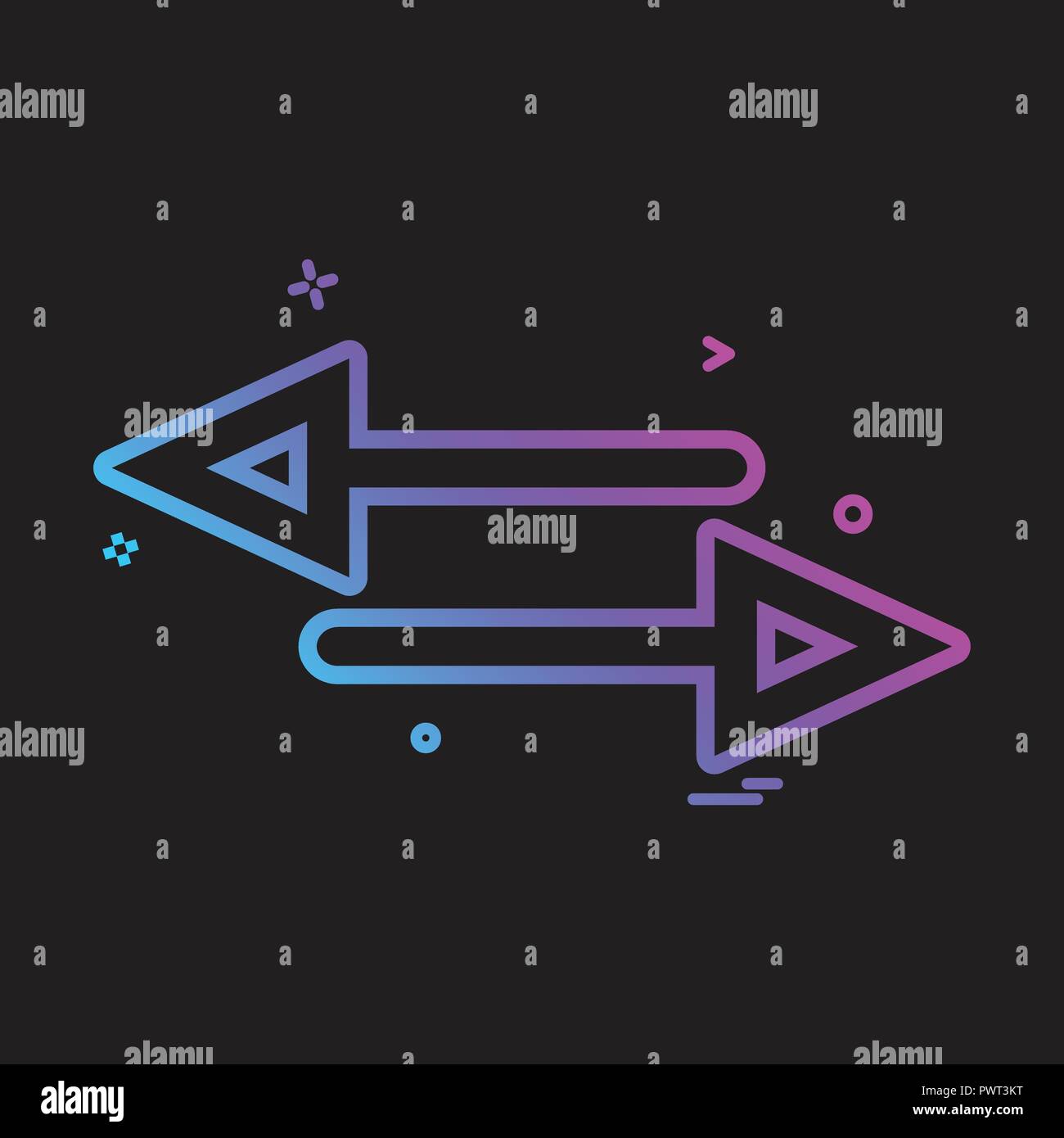 Two way movement Stock Vector Images - Alamy