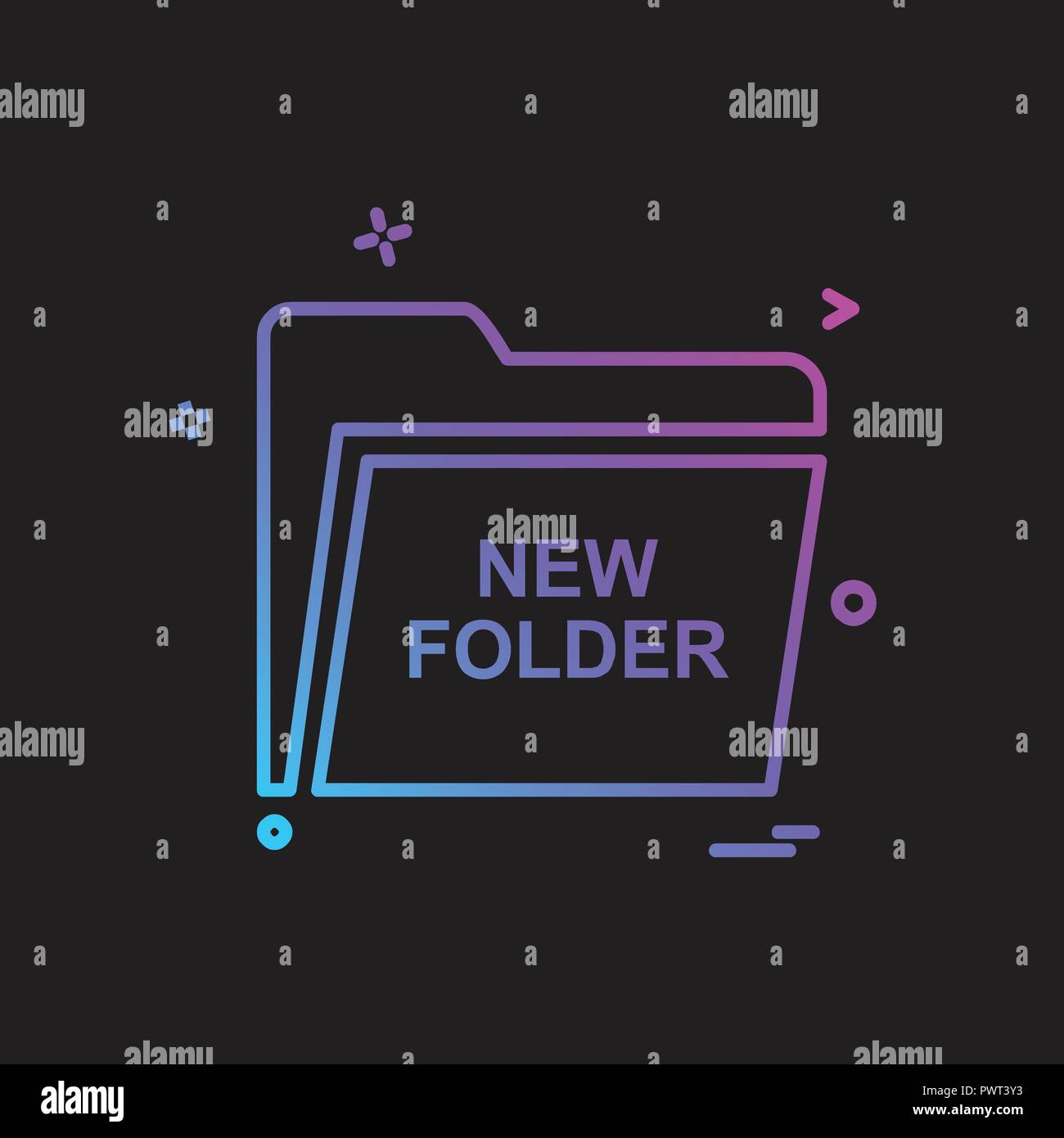 Folder icon design vector Stock Vector Image & Art - Alamy