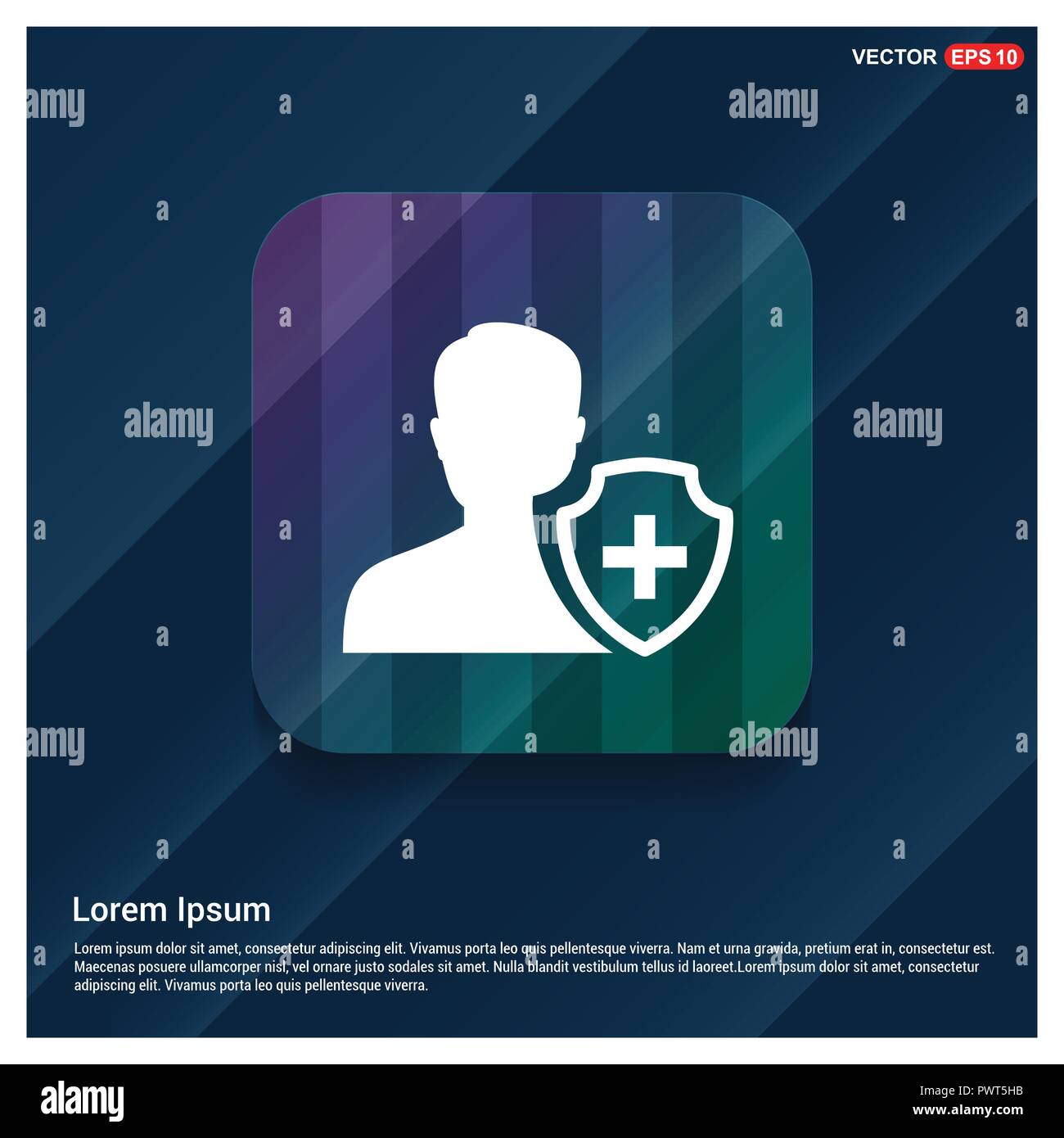 User insurance icon Stock Vector Image & Art - Alamy