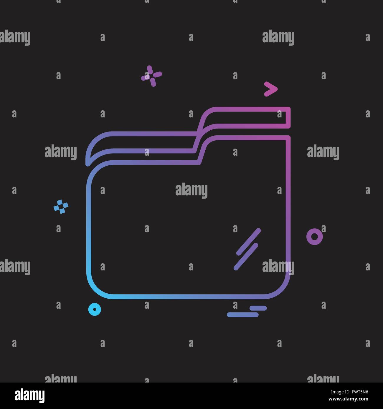 Folder icon design vector Stock Vector Image & Art - Alamy