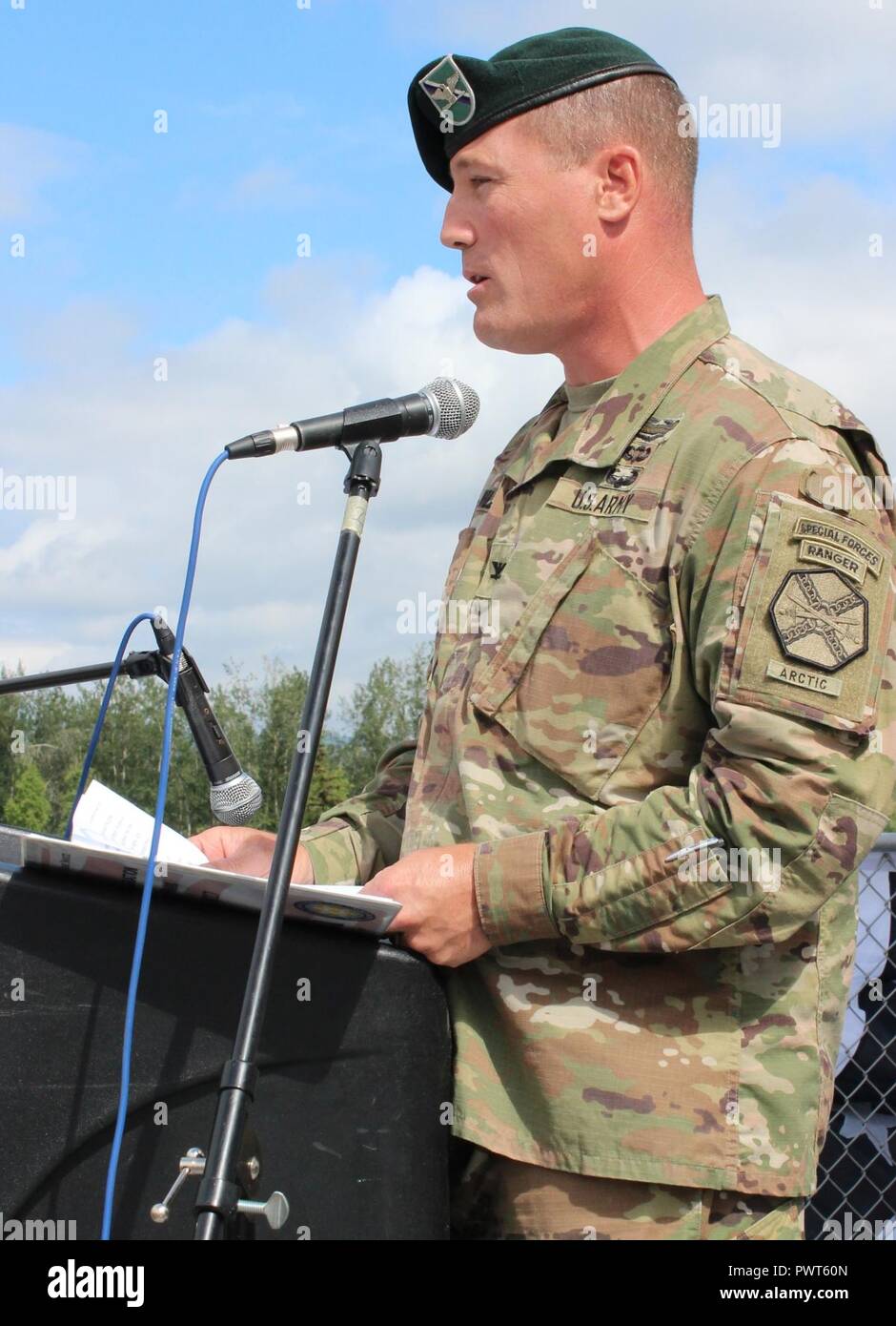 Fort Wainwright Garrison Commander Col. Sean Williams shares poignant ...