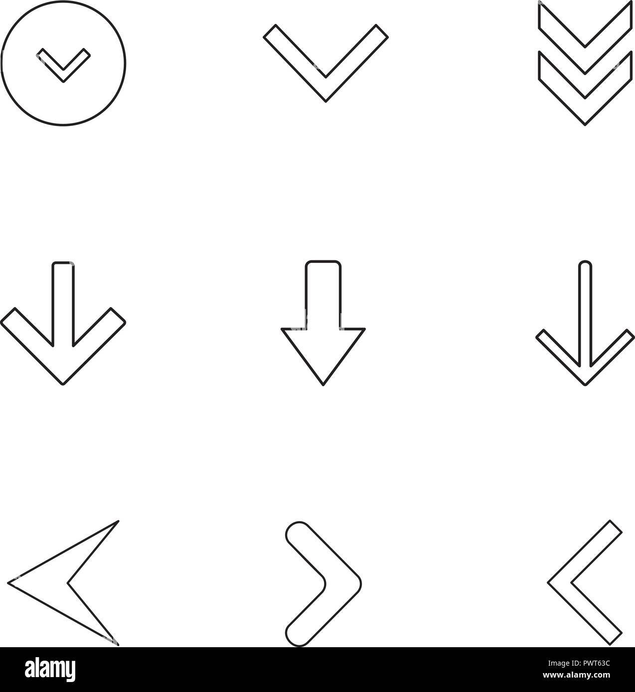 arrows , directions , pointer , arrow , user interface , pointer , up , down , left , right ...