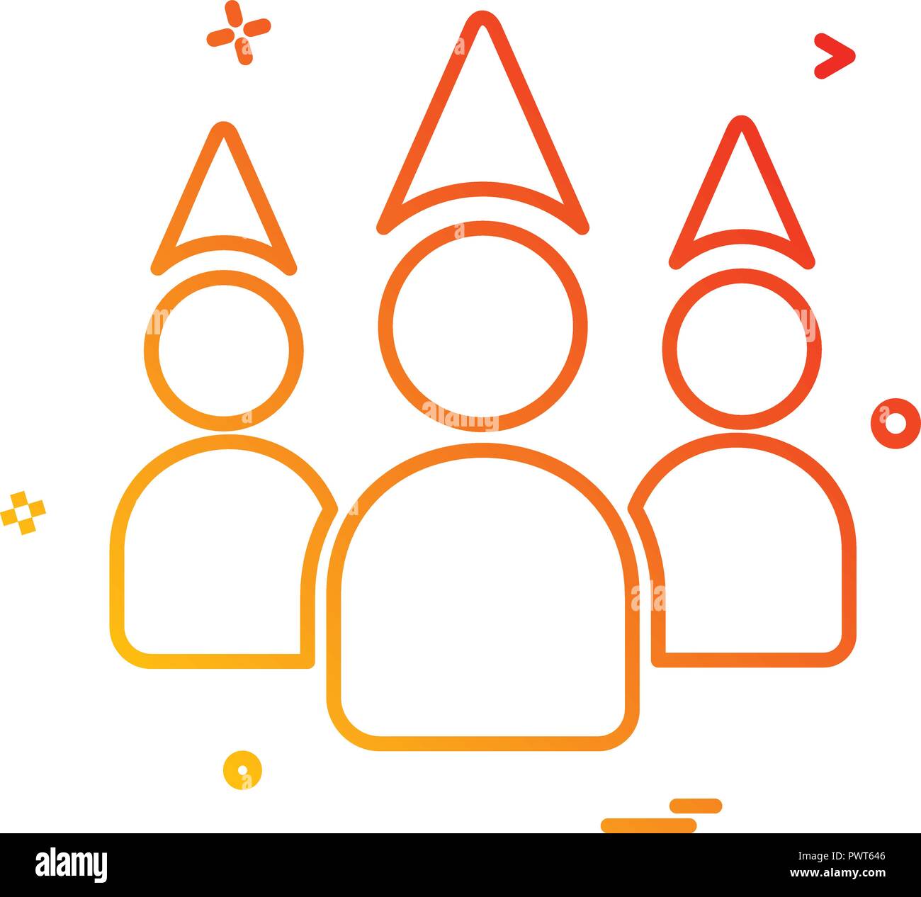 Group avatar icon design vector Stock Vector Image & Art - Alamy