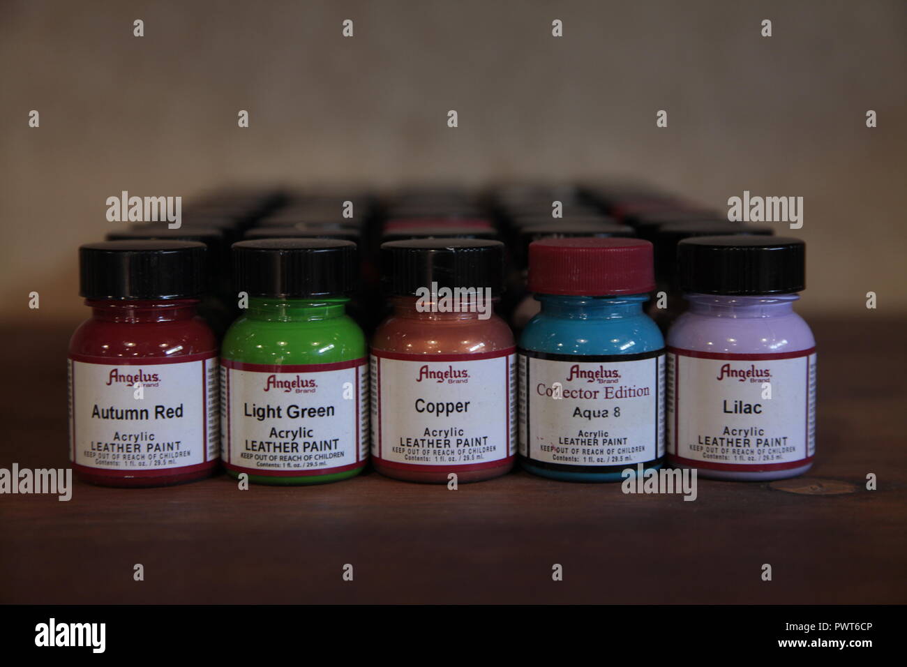 Tiny Paint Bottles Stock Photo - Alamy