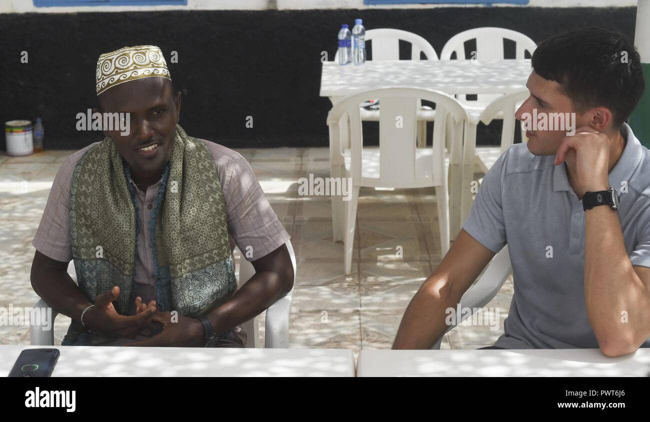 U.S. Army Capt. Adam McCaffrey, 411th Civil Affairs Battalion, Bravo ...