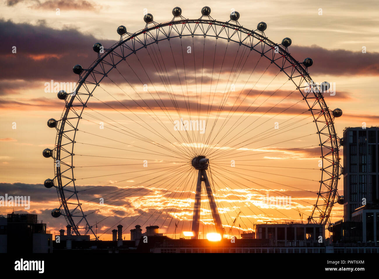 London England,UK,Lambeth South Bank,London Eye,giant Ferris wheel ...