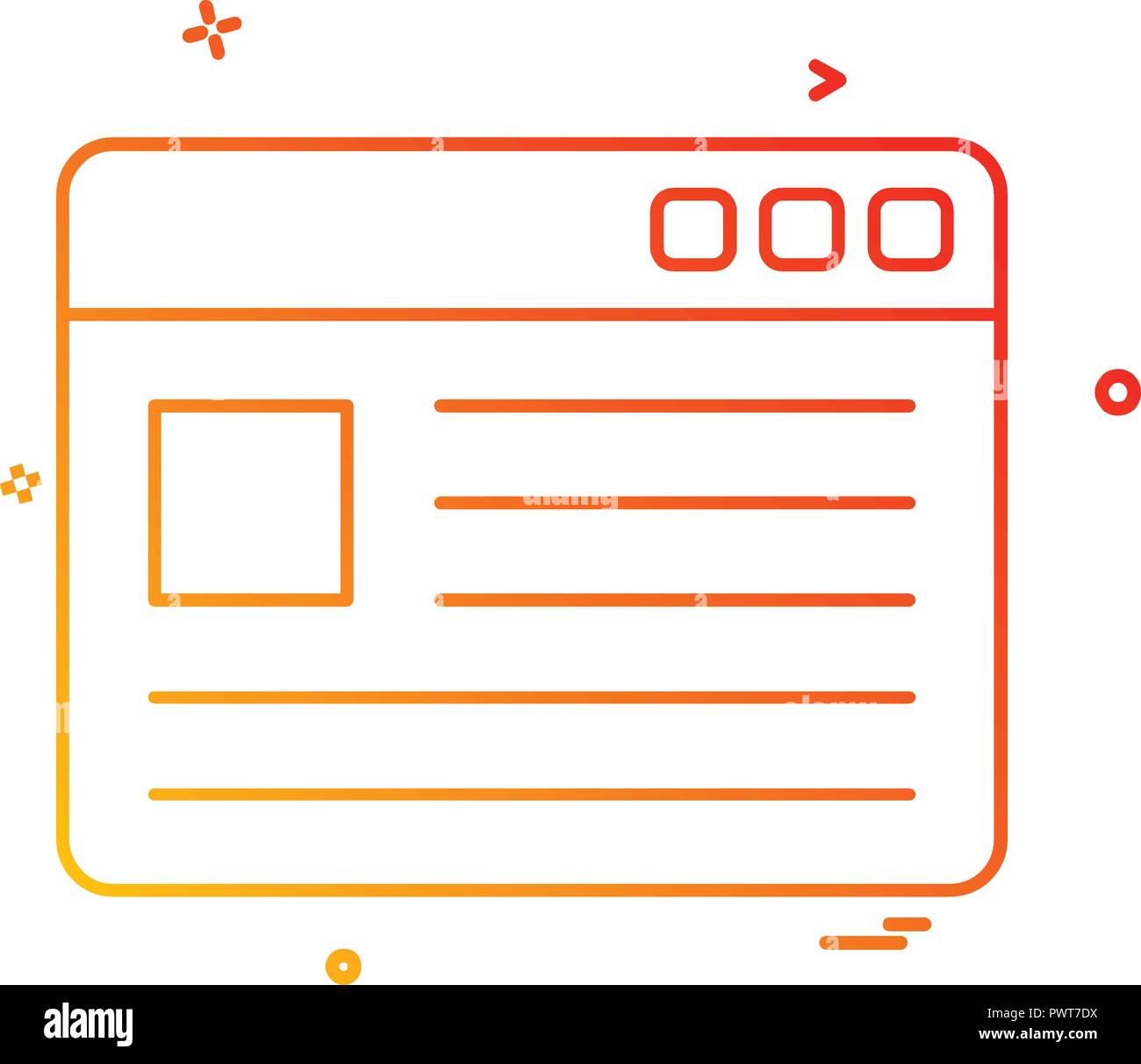 Web layout icon design vector Stock Vector Image & Art - Alamy