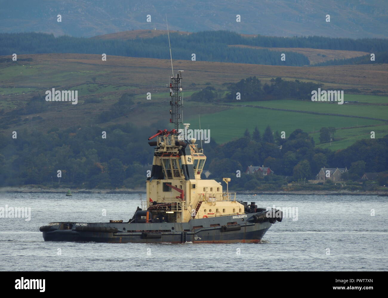 Anglegarth, a Firth of Clyde-based tug boat operated by Svitzer ...