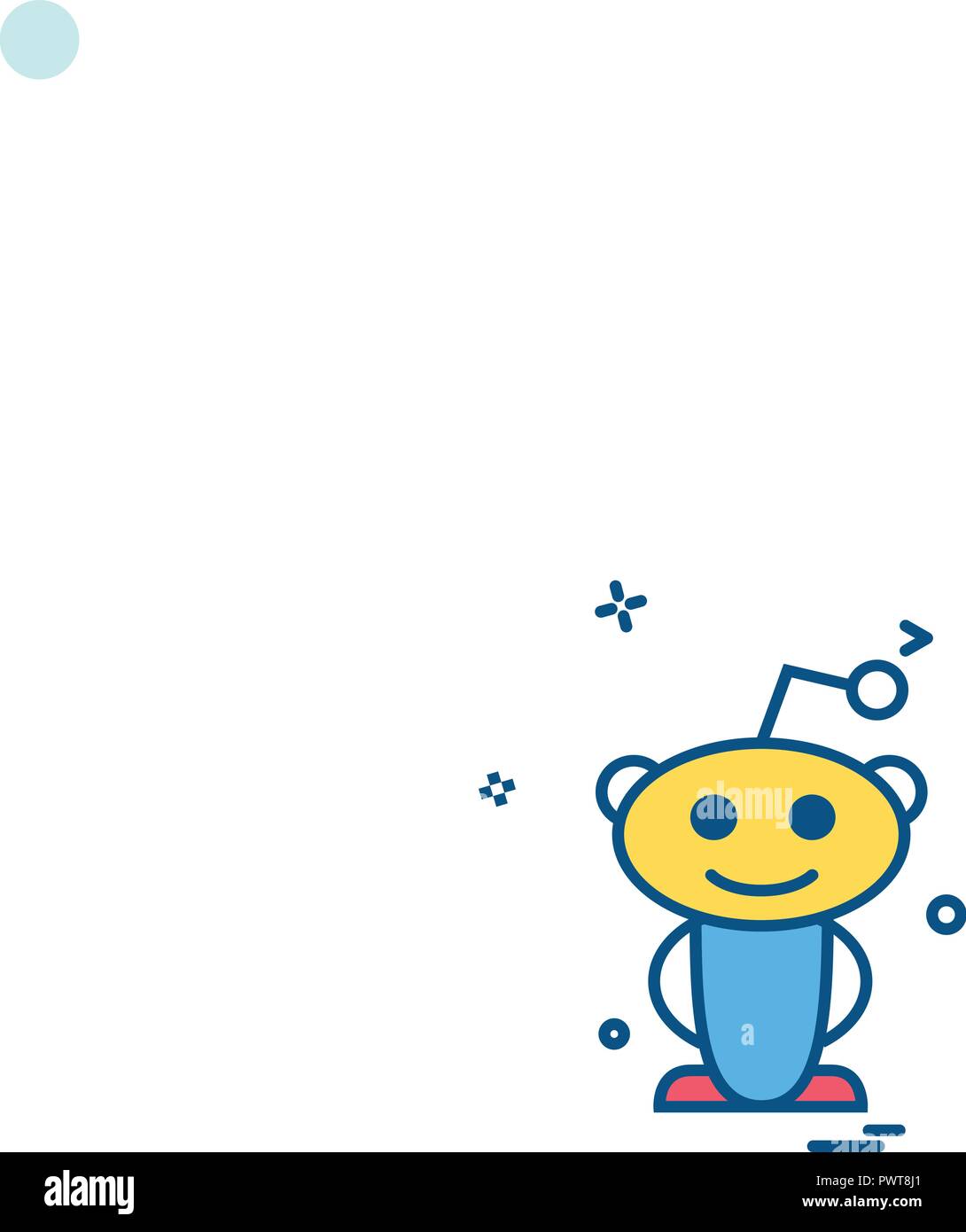 Reddit icon design vector Stock Vector Image & Art - Alamy