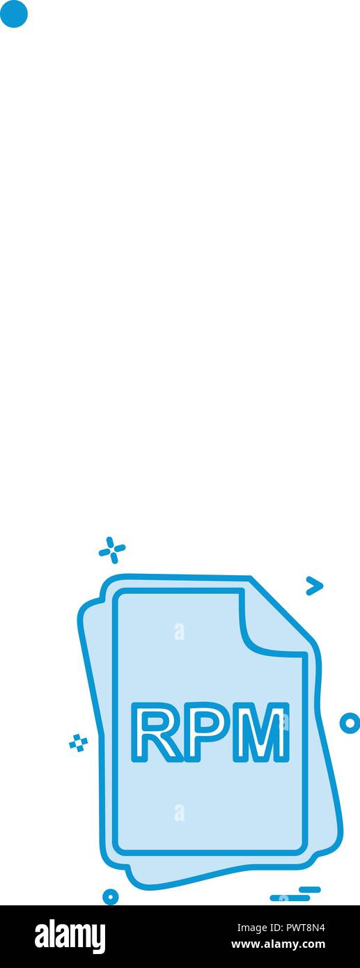 RPM file type icon design vector Stock Vector Image & Art - Alamy