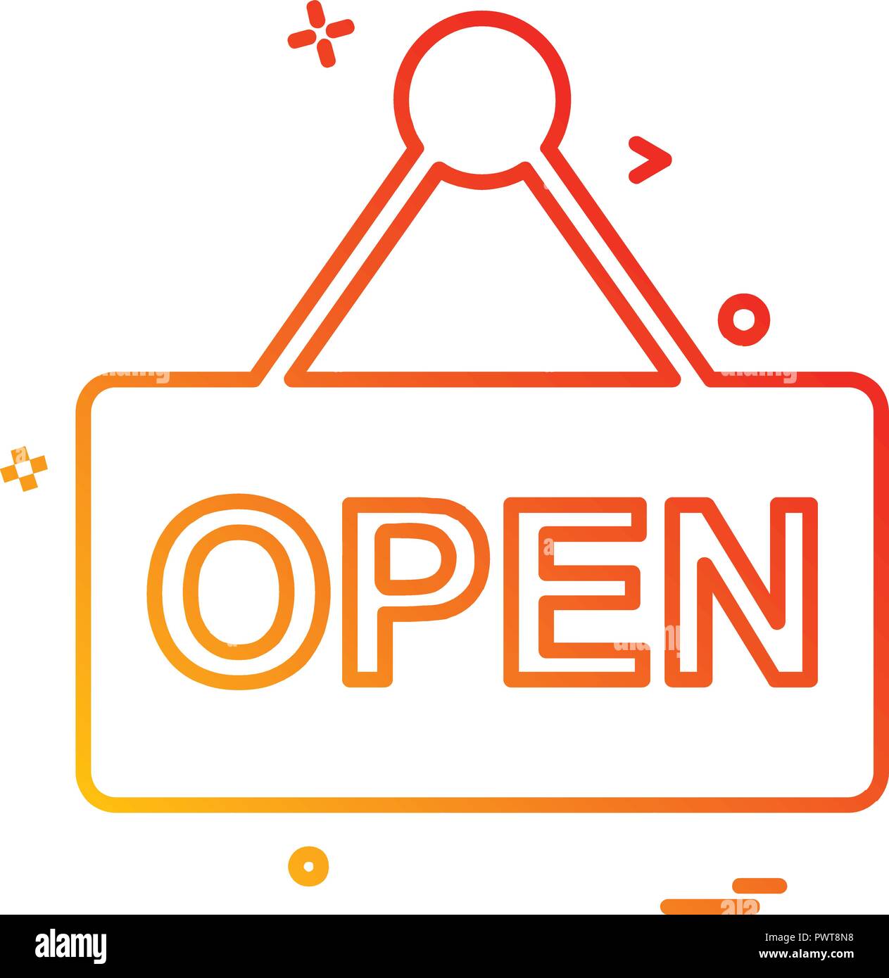Open board icon design vector Stock Vector Image & Art - Alamy