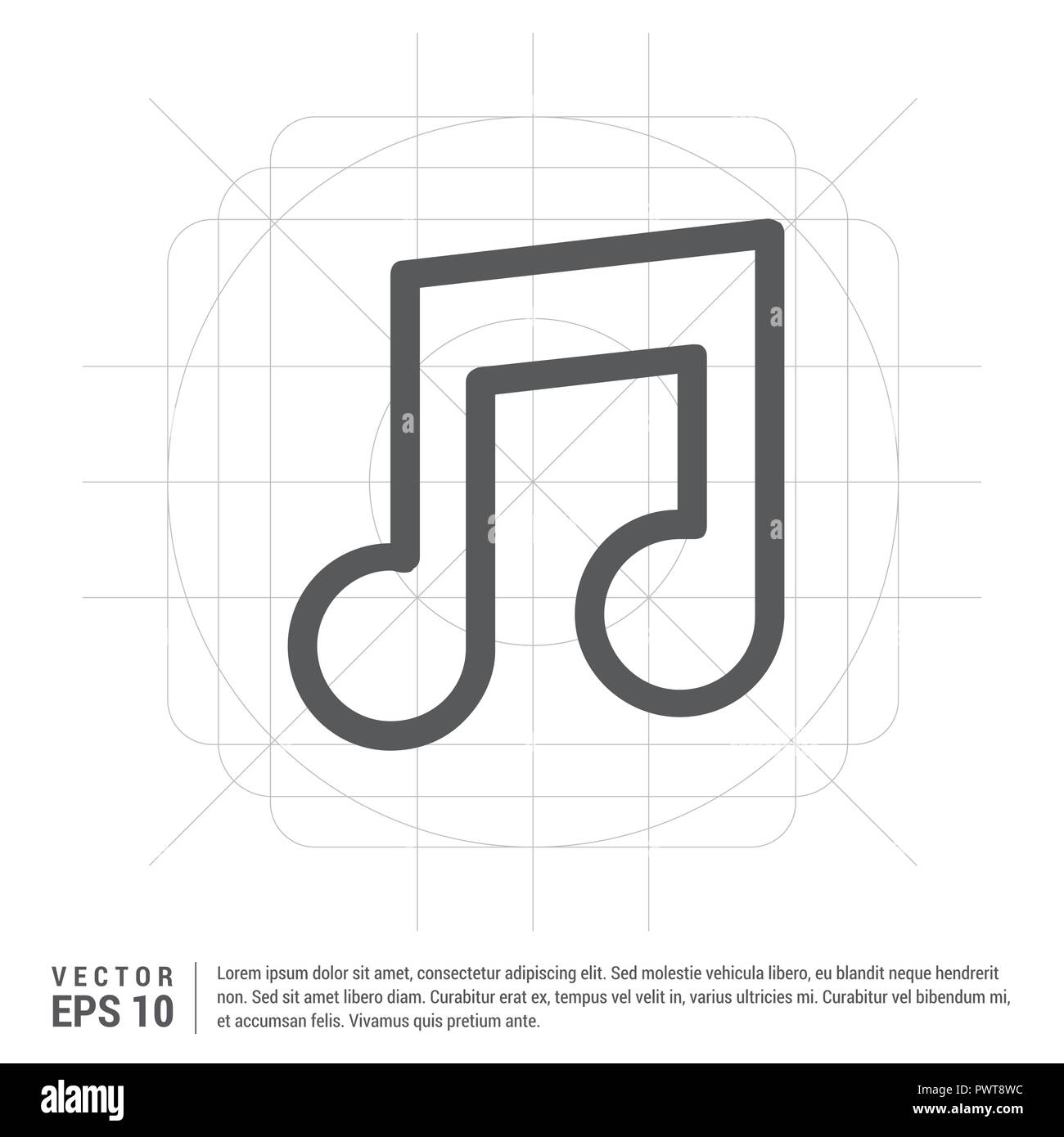 Music Symbol Icon Stock Vector Image & Art - Alamy