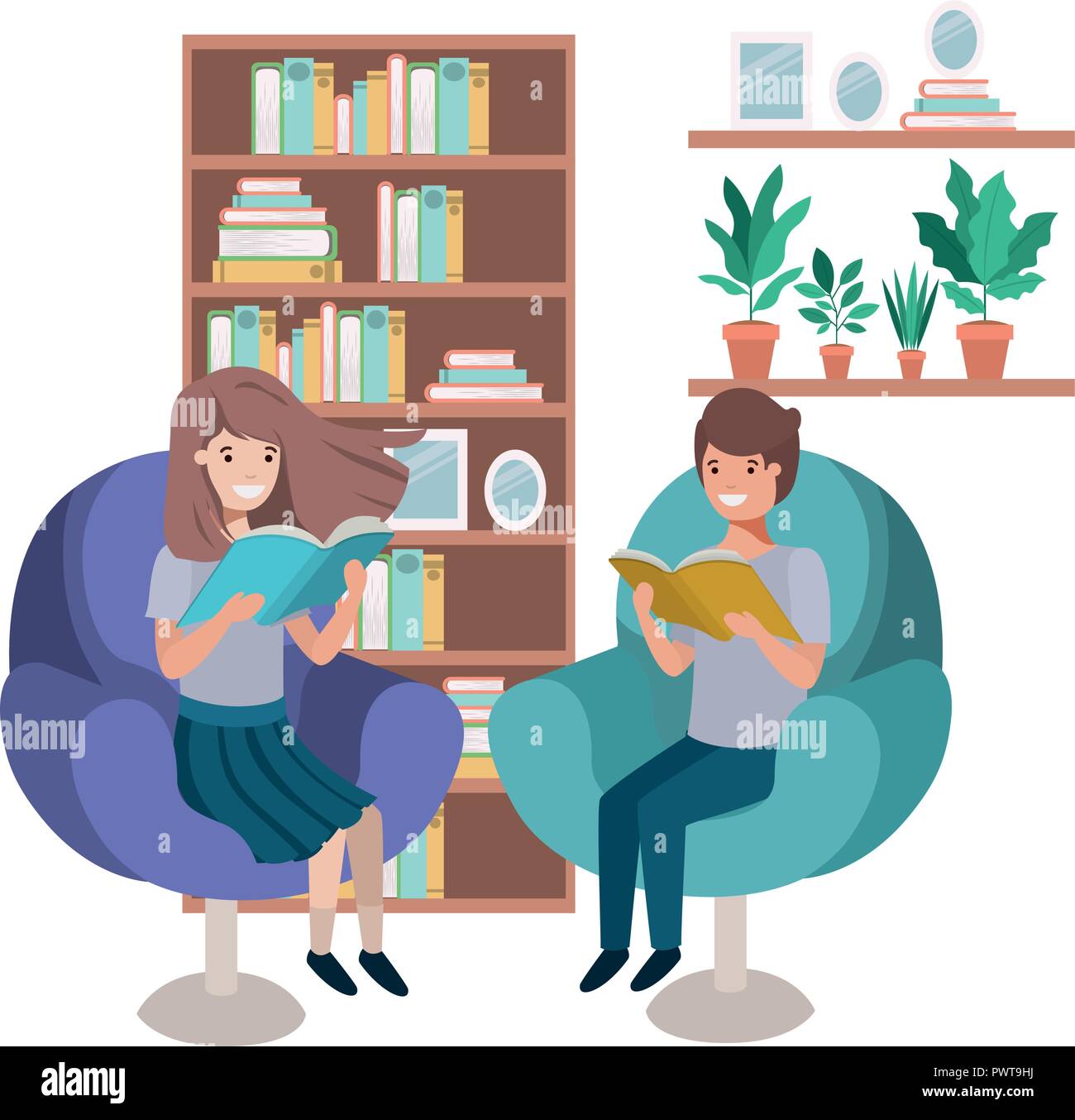 Children sitting in room Cut Out Stock Images & Pictures - Alamy