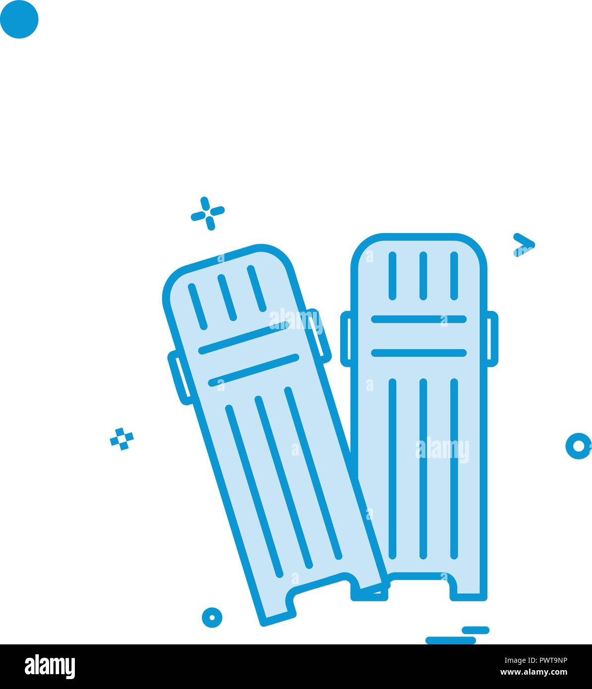 Cricket pads protection safety icon vector design Stock Vector Image ...