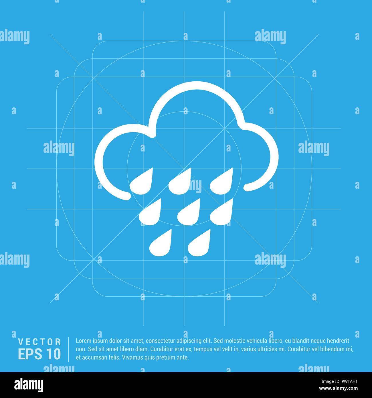 Cloud Raining Icon Stock Vector Image & Art - Alamy