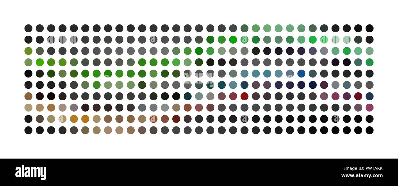 Gradient green dots background Cut Out Stock Images & Pictures - Alamy