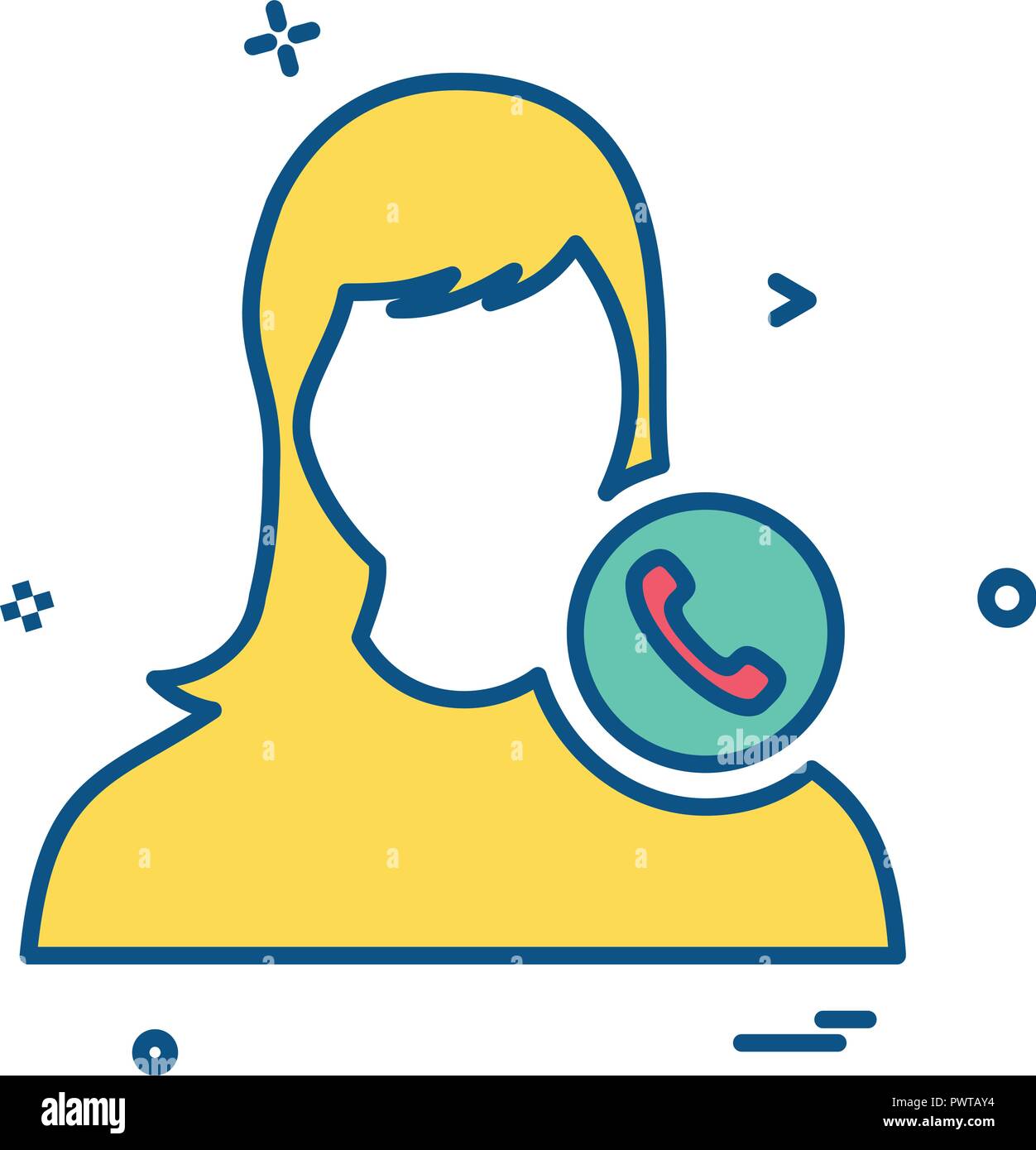 Avatar female icon design vector Stock Vector Image & Art - Alamy