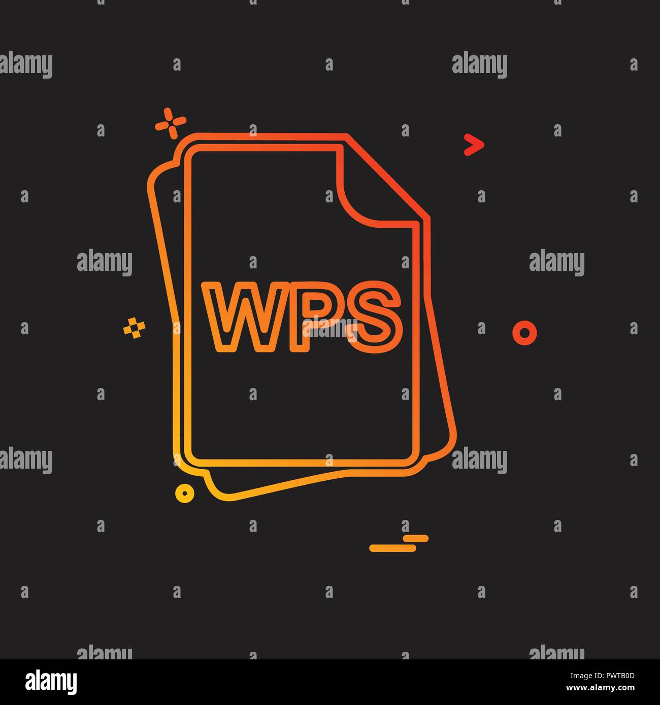 File type icon design vector Stock Vector Image & Art - Alamy