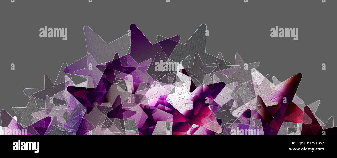 Abstract christmas star glass 3D panorama design illustration Stock ...