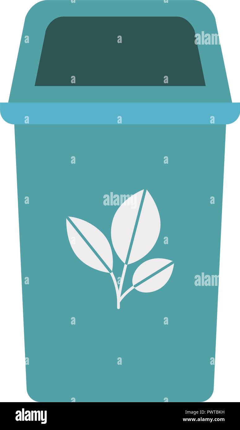 Blue rubbish bin dumpster Stock Vector Images - Alamy