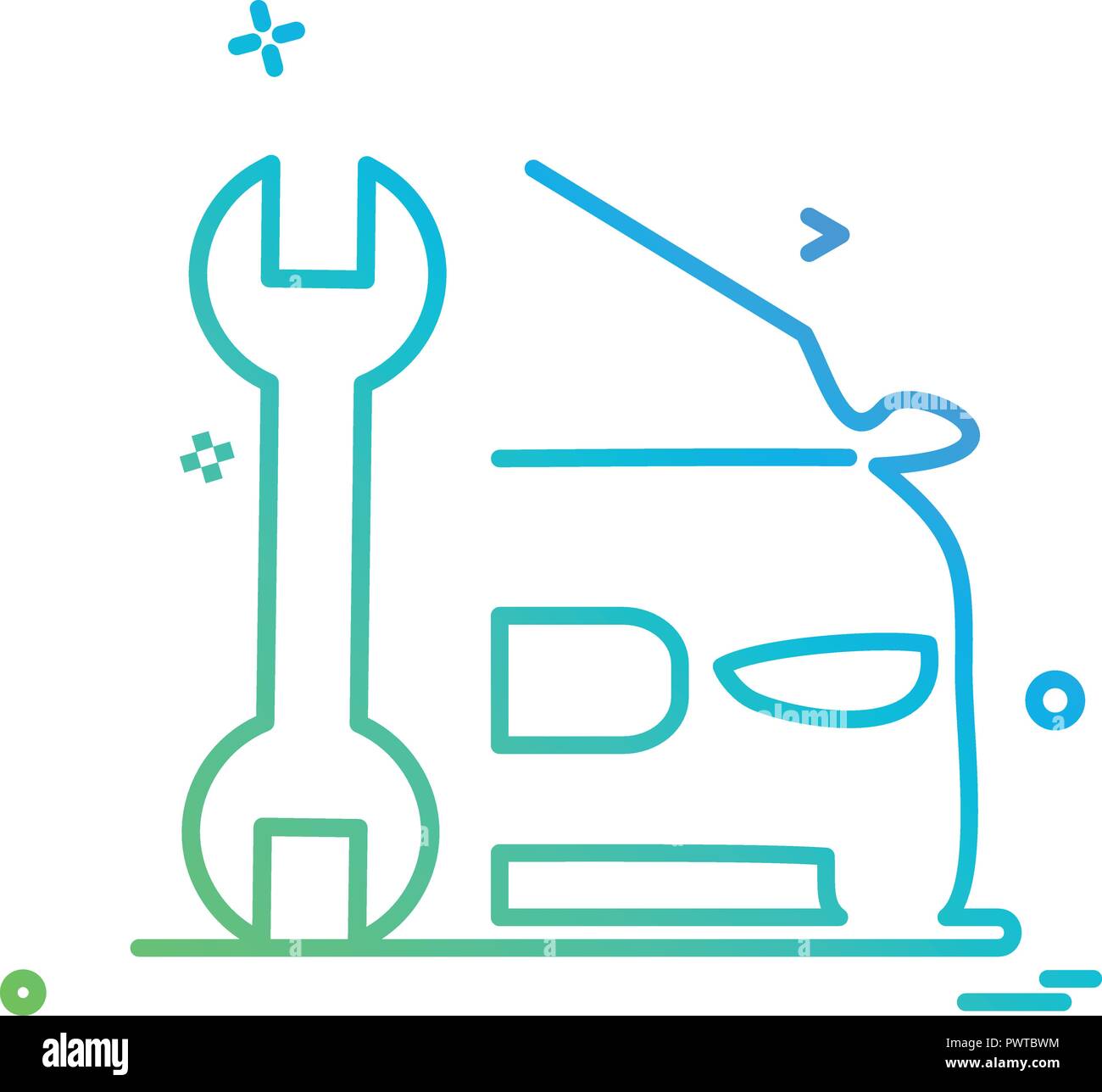Car Workshop icon design vector Stock Vector Image & Art - Alamy
