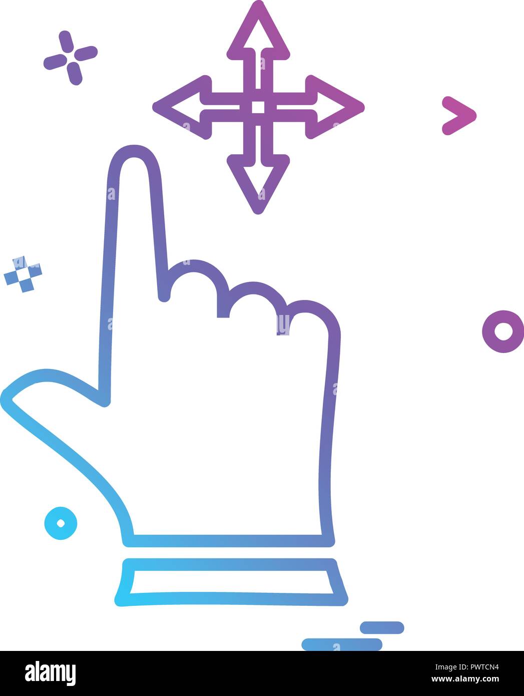 Hands icon design vector Stock Vector Image & Art - Alamy