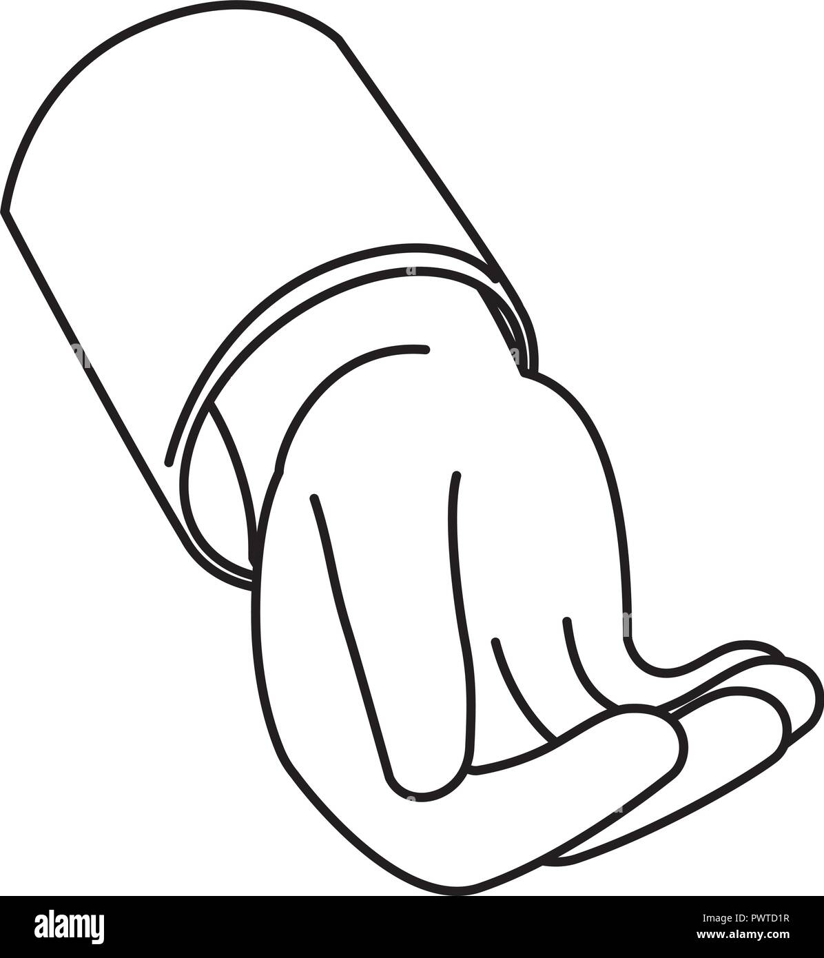 beautiful hand avatar character Stock Vector Image & Art - Alamy