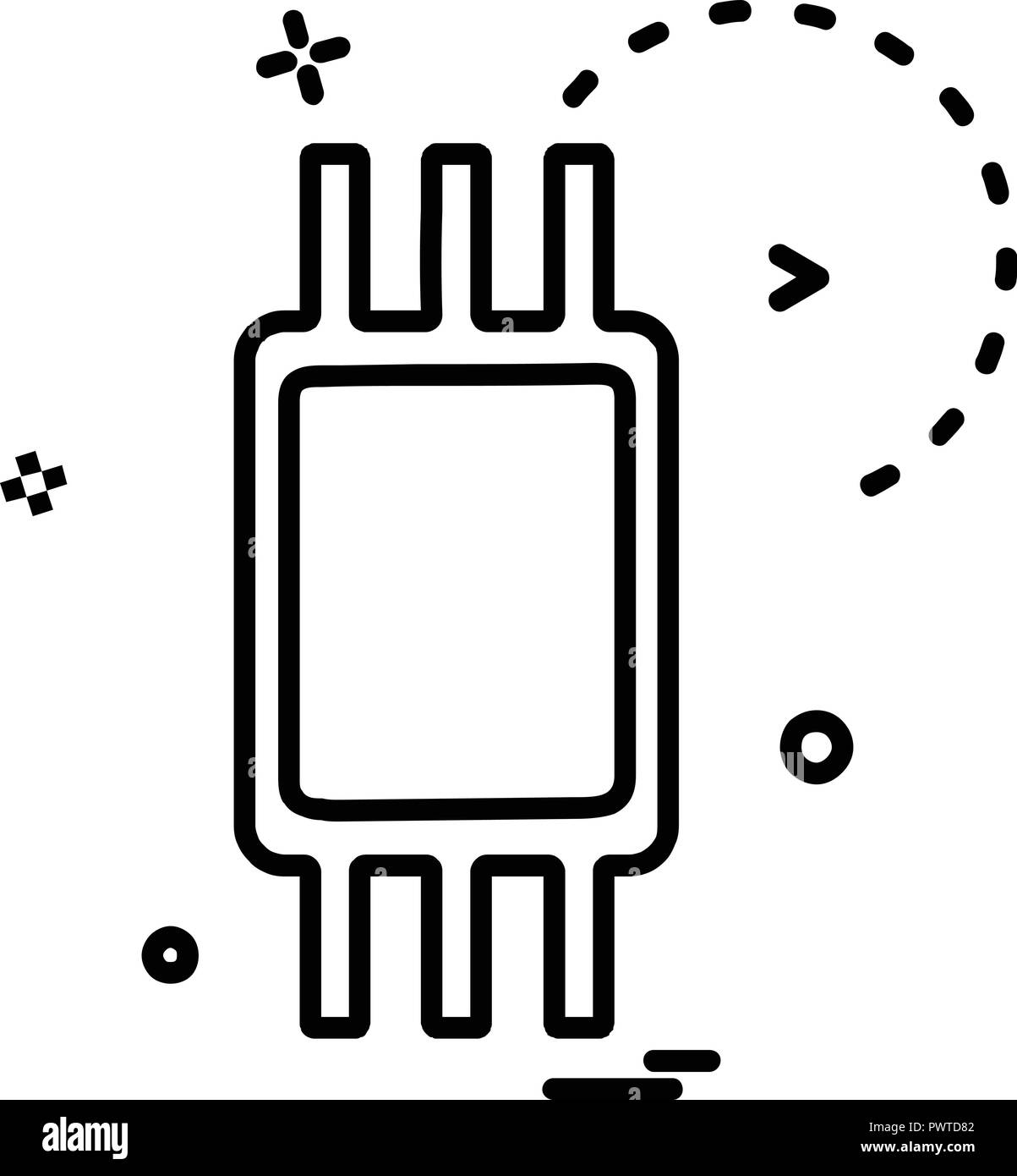 Green circuit board background Black and White Stock Photos & Images ...