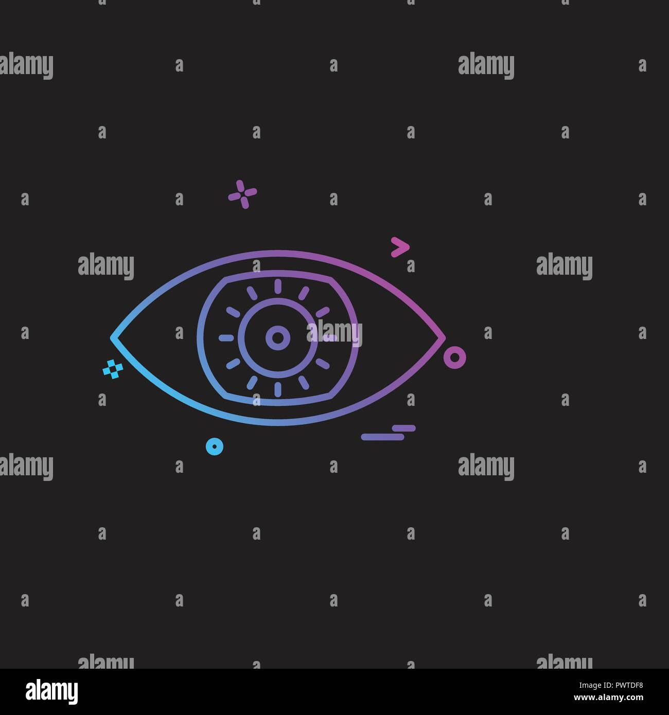 Eye icon design vector Stock Vector Image & Art - Alamy