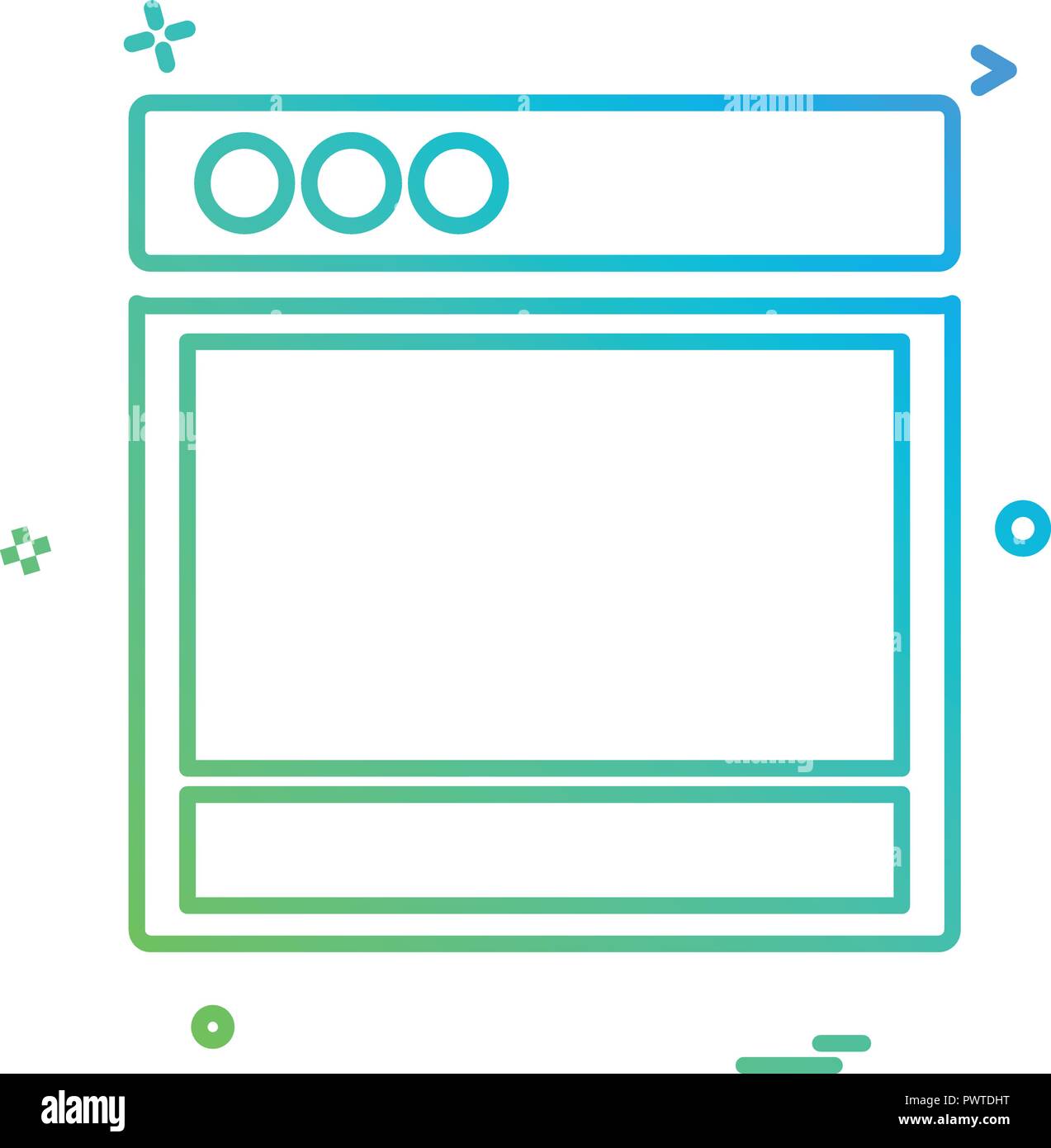 Web layouts icon design vector Stock Vector Image & Art - Alamy